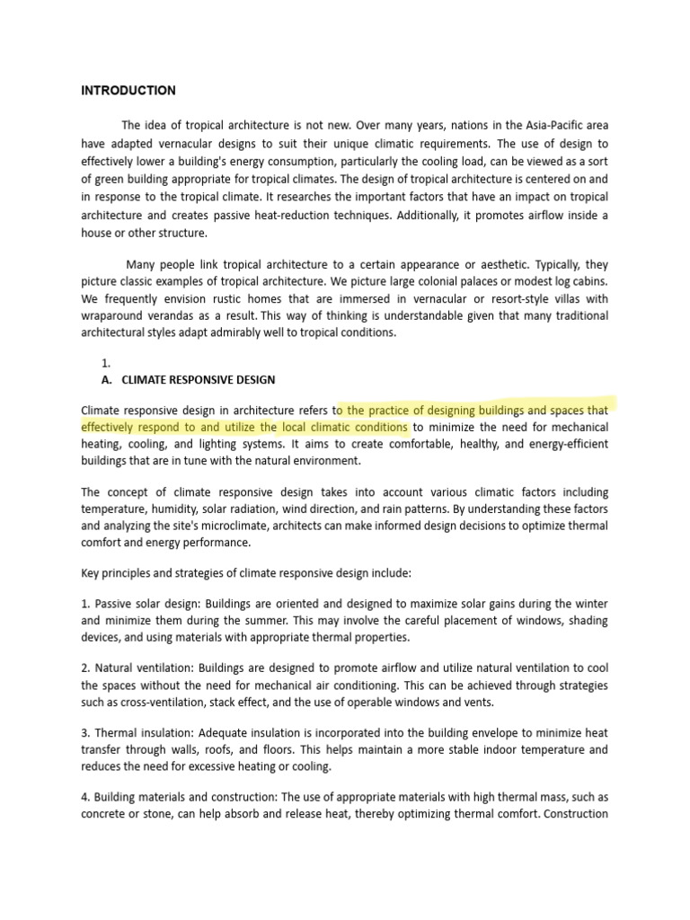 Research Kineme Tropical Design | PDF | Building Insulation ...