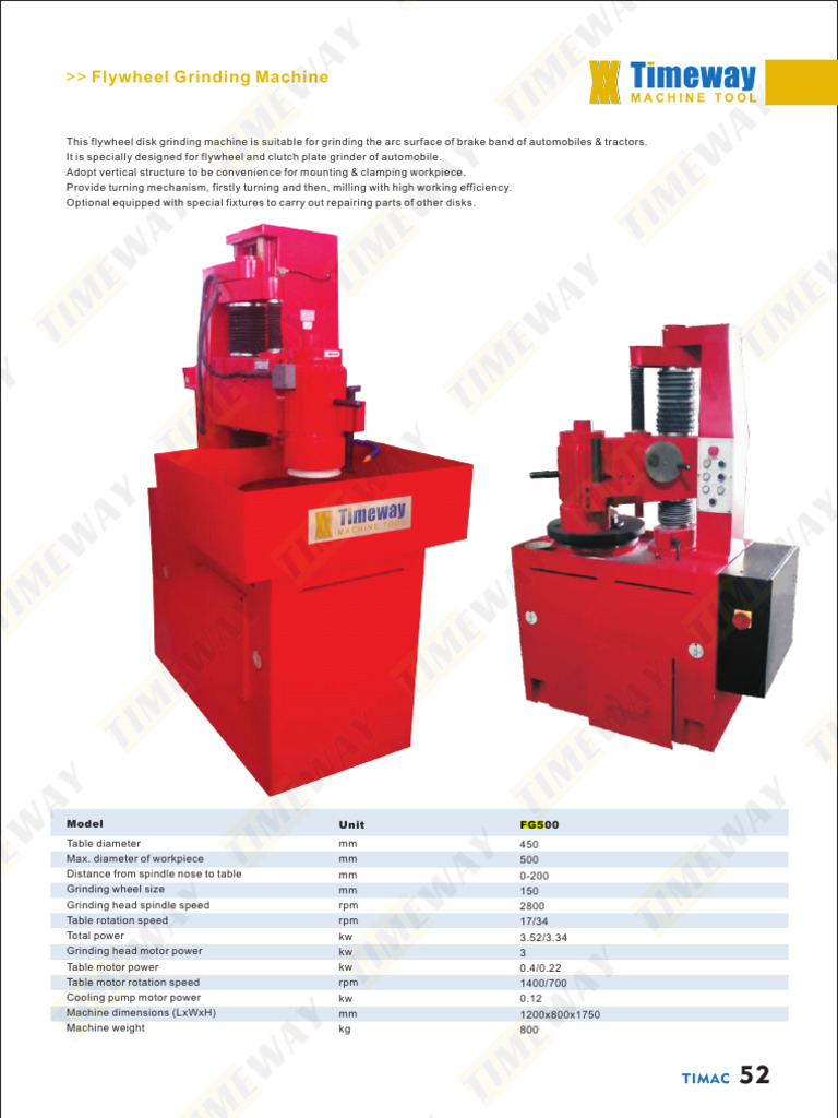Flywheel Grinding Machine | PDF