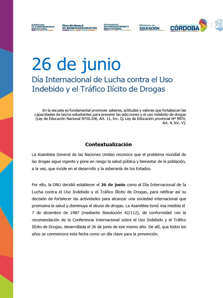 Efemeride 26 de Junio 2025 | PDF | Educación de la primera infancia ...