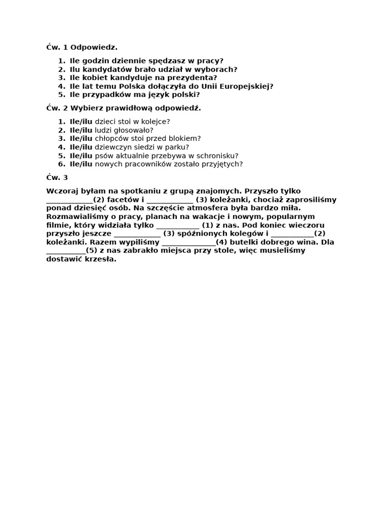 Polski Ile Ilu | PDF