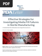 Investigating Media Fill Failures | PDF | Sterilization (Microbiology)