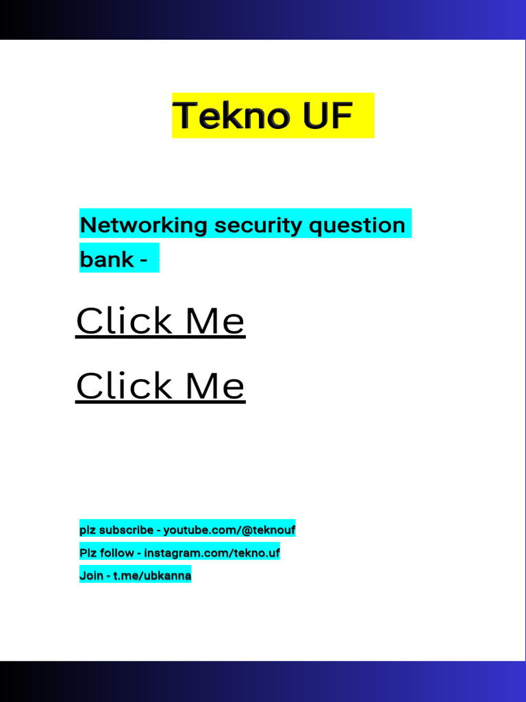 NW Security Questions | PDF