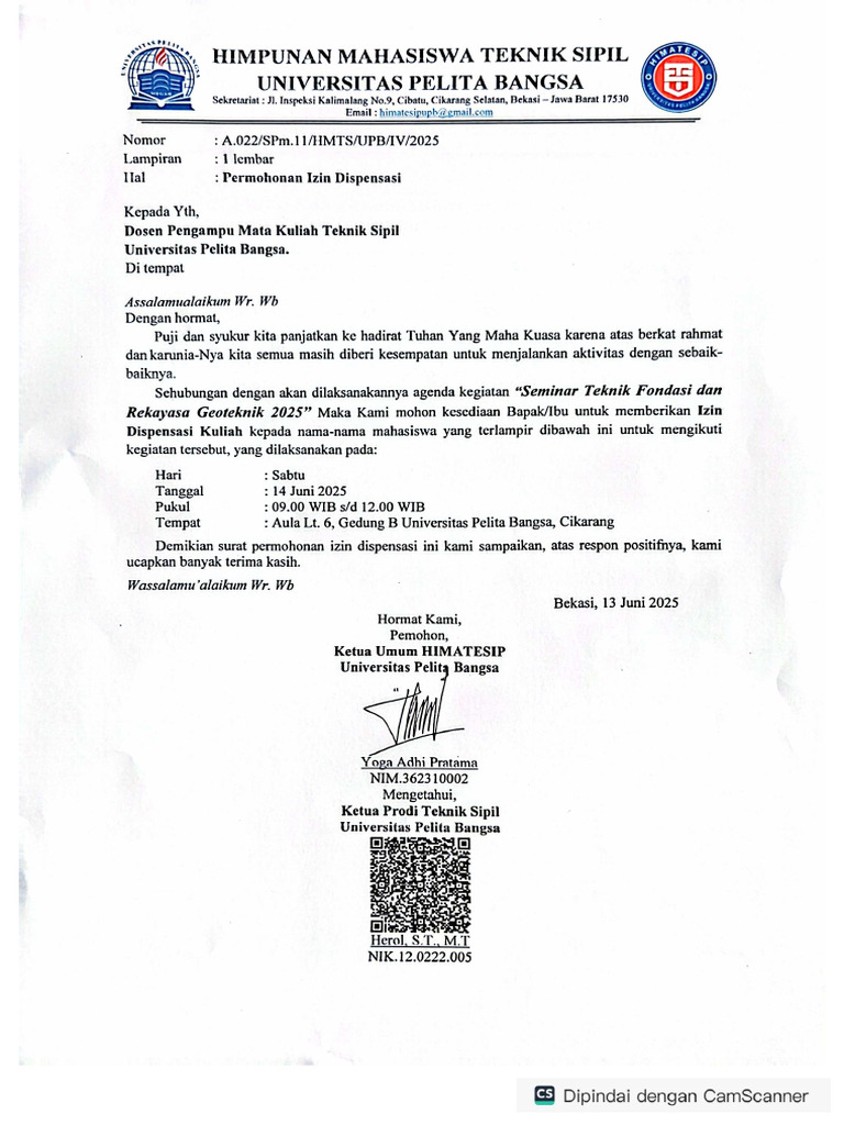 Surat Dispen - 24 c2 | PDF