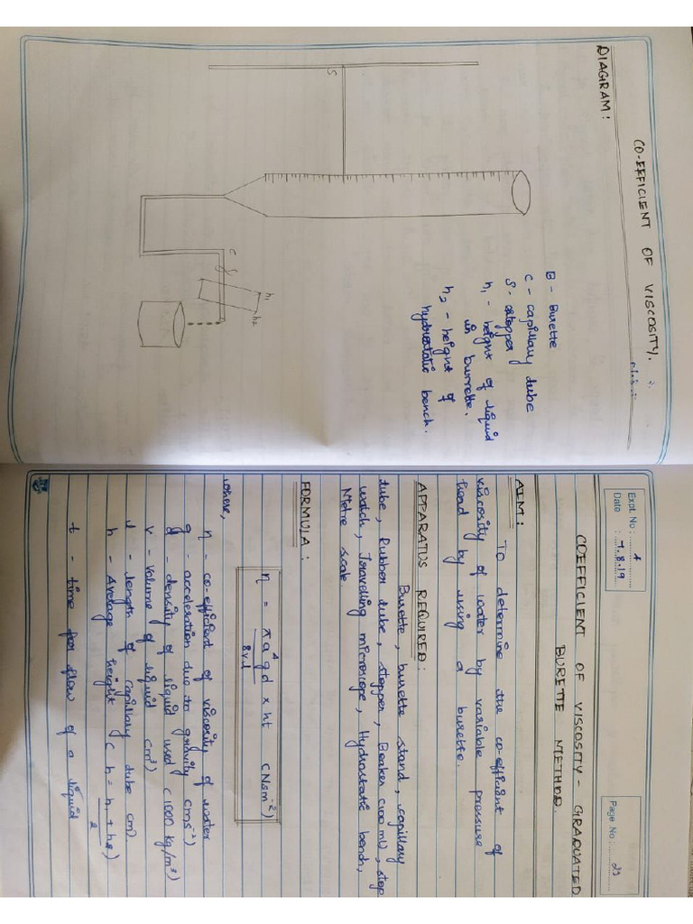 Exp3 Coefficient of Viscosity | PDF