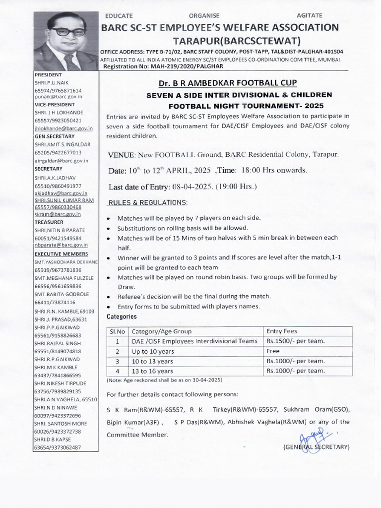 Notice Football Tournament | PDF