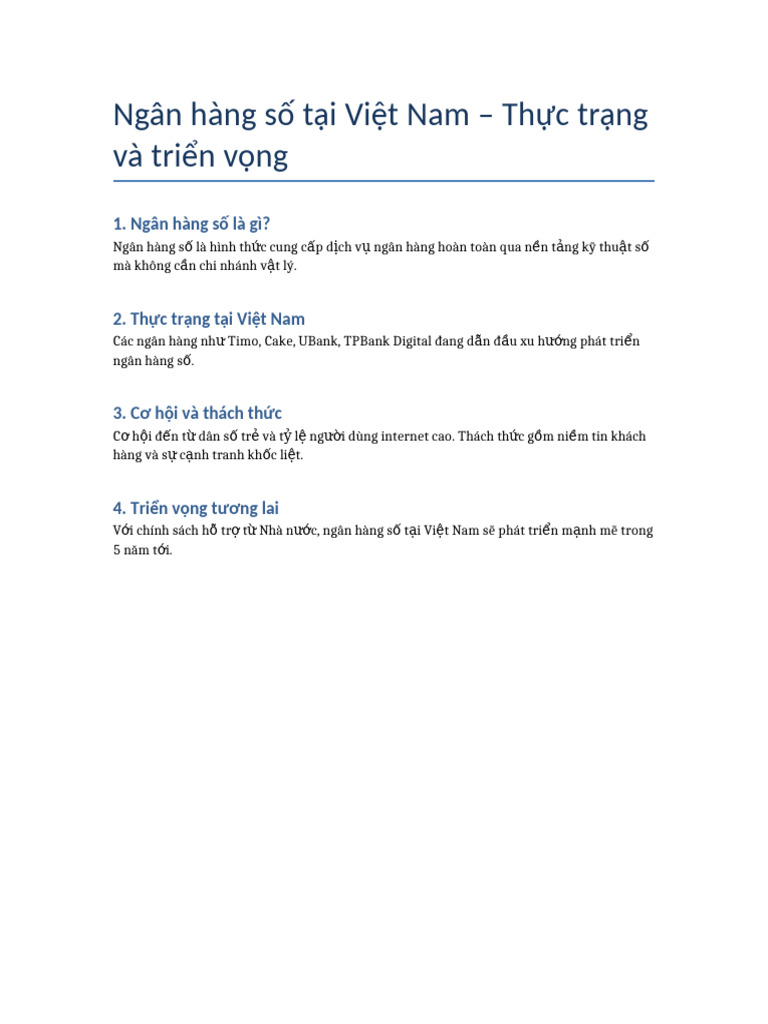 Ngan Hang So Tai Viet Nam Thuc Trang Va Trien Vong | PDF