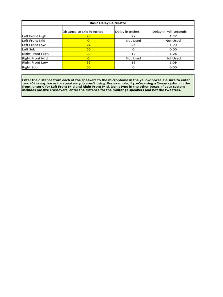 Basic Delay Calculator | PDF