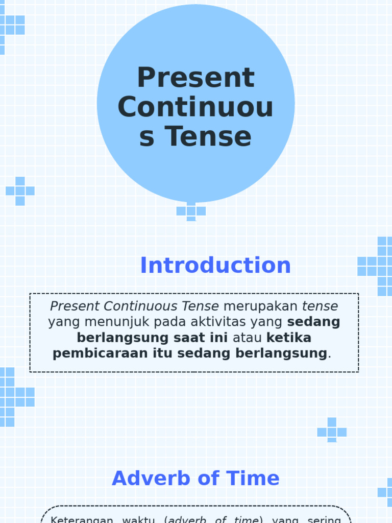 Present Continuous Tense Explained | PDF | Consonant | Linguistic ...