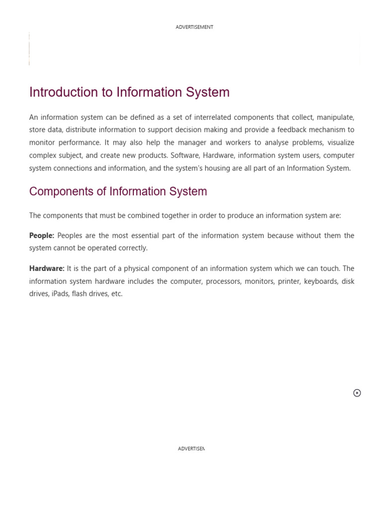 1 Cyber Security Information System Introduction | PDF | Decision Support System | Information