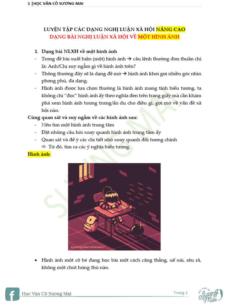 12. Dạng bài NLXH về một hình ảnh (nâng cao) | PDF