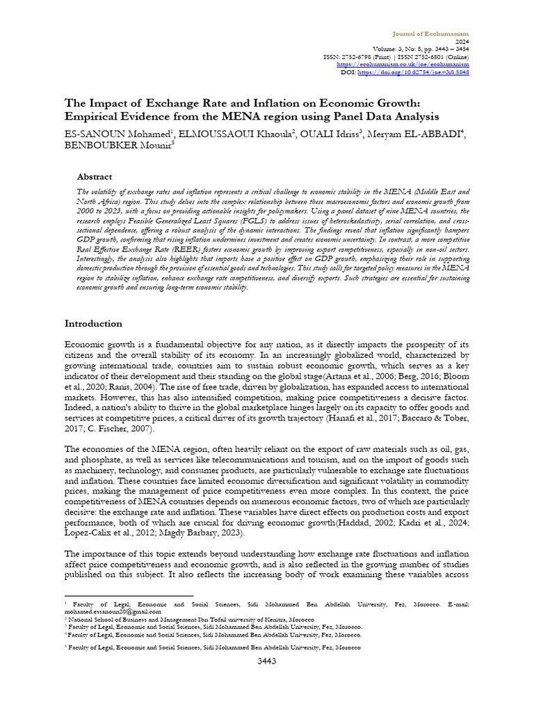 The Impact of Exchange Rate and Inflation On Econo | PDF | Economic ...