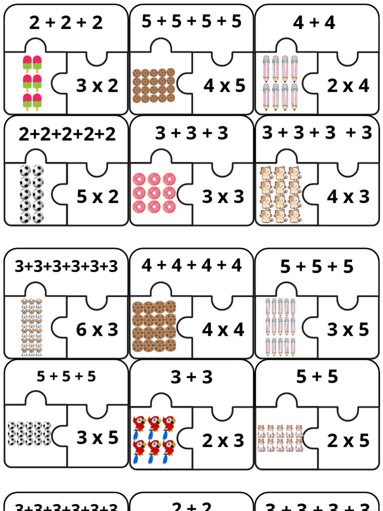 Rompecabezas de Las Multiplicaciones | PDF