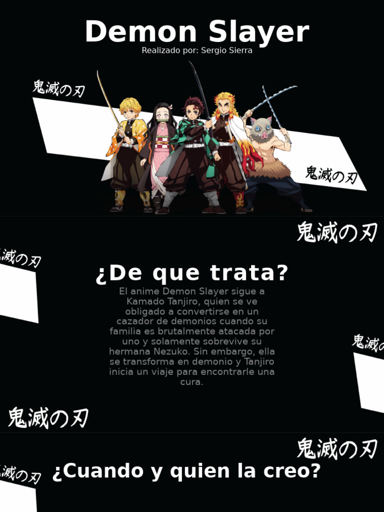 Demon Slayer PowerPoint Template | PDF