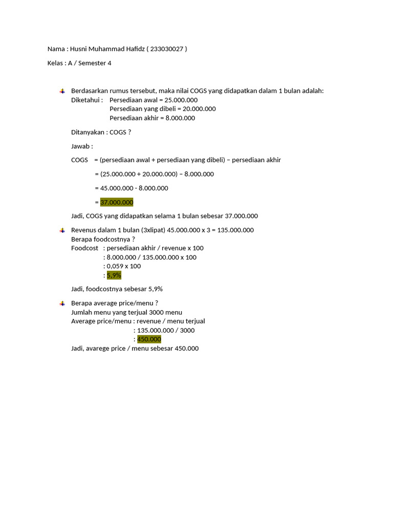 Tugas Cogs Kitchen | PDF