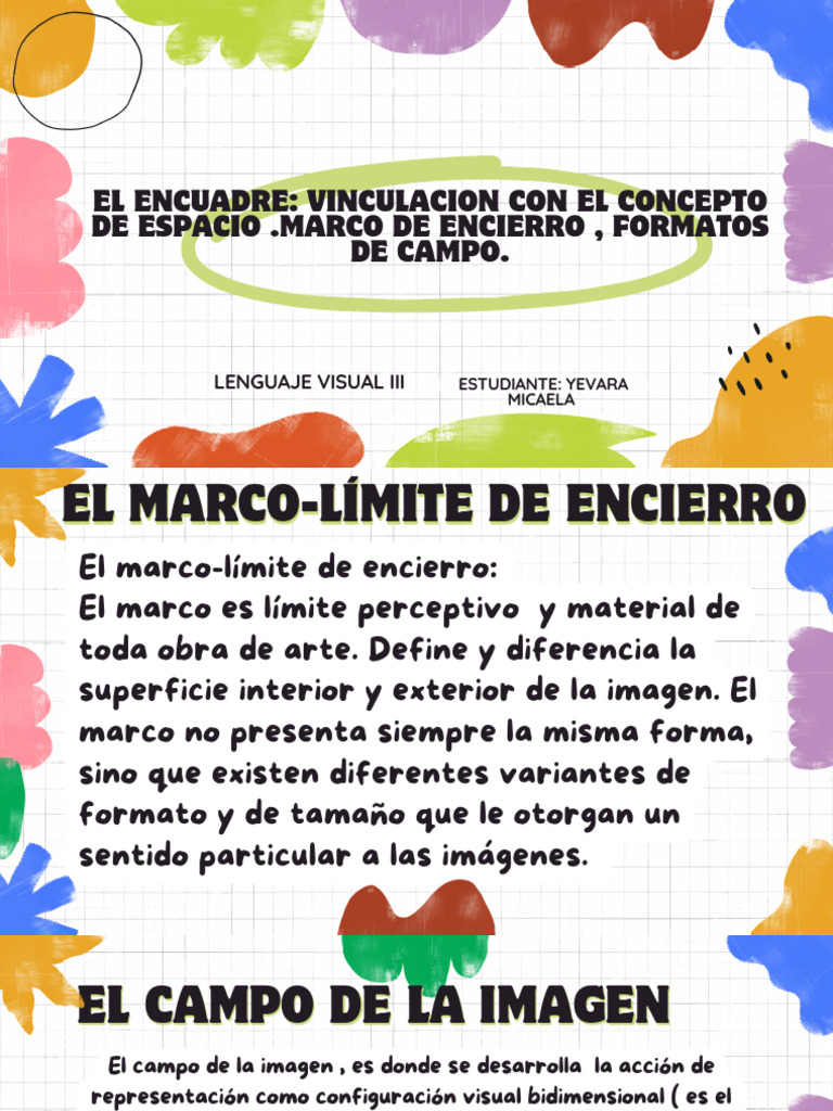 Marcos de encierro en artes visuales | PDF | Composición (artes visuales)