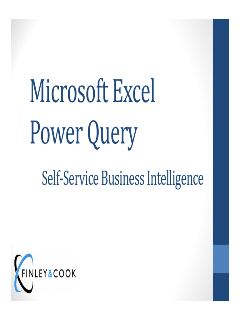 Microsoft Excel Power Query | PDF | Microsoft Excel | Computer File