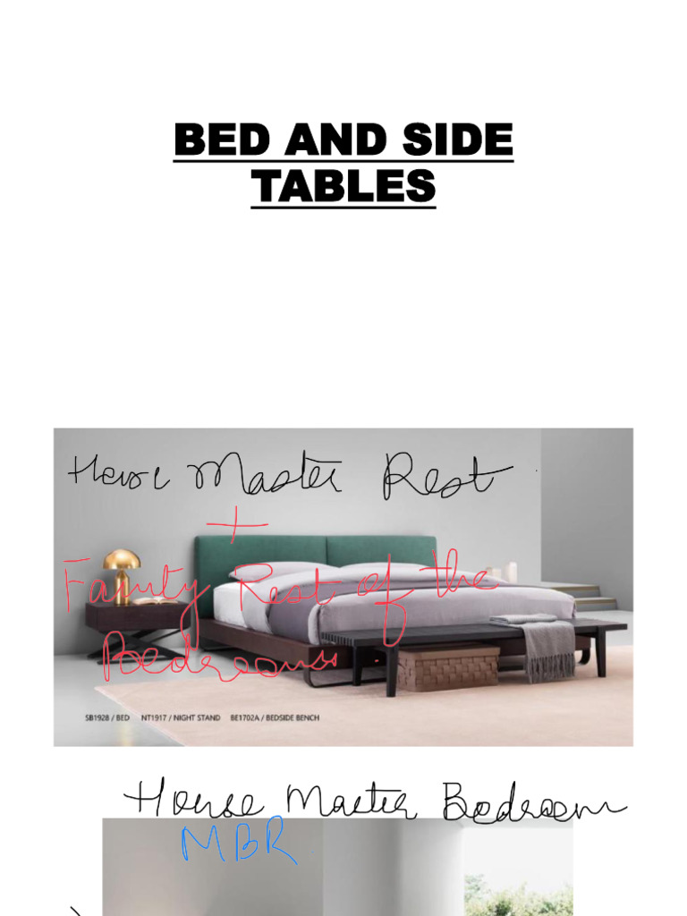 Bed and Bed Side Tables | PDF