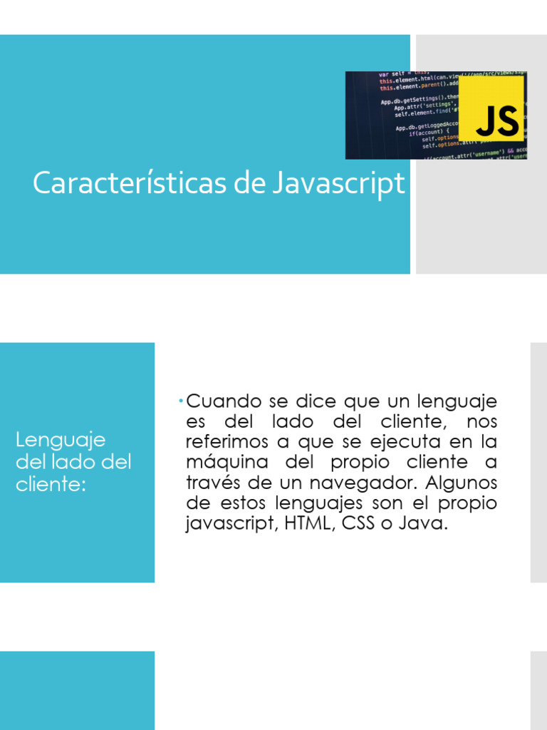 1.2 Características de Javascript - 1.3 Clientes y Navegadores | PDF ...
