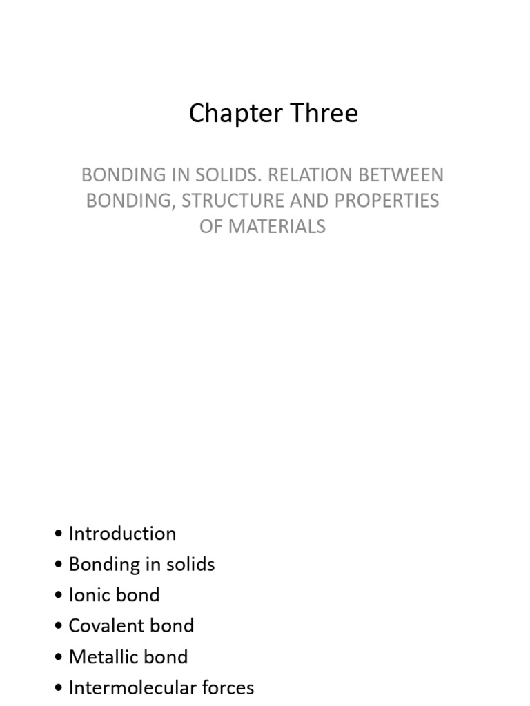 Materials Science CH2 | PDF