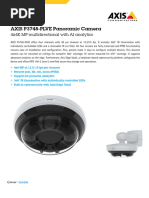 Datasheet Axis p1465 Le Bullet Camera en US 393318 | PDF | Camera | Video