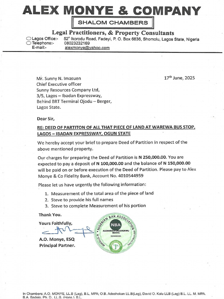 Deed of Partition | PDF