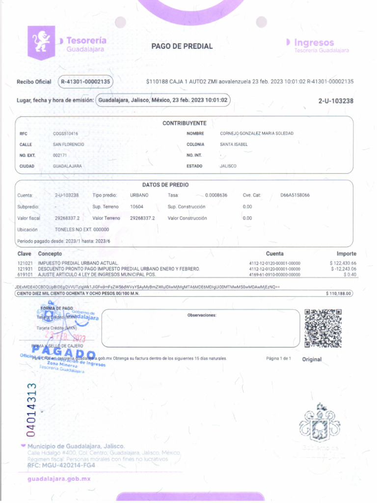 10-Boleta Predial | PDF