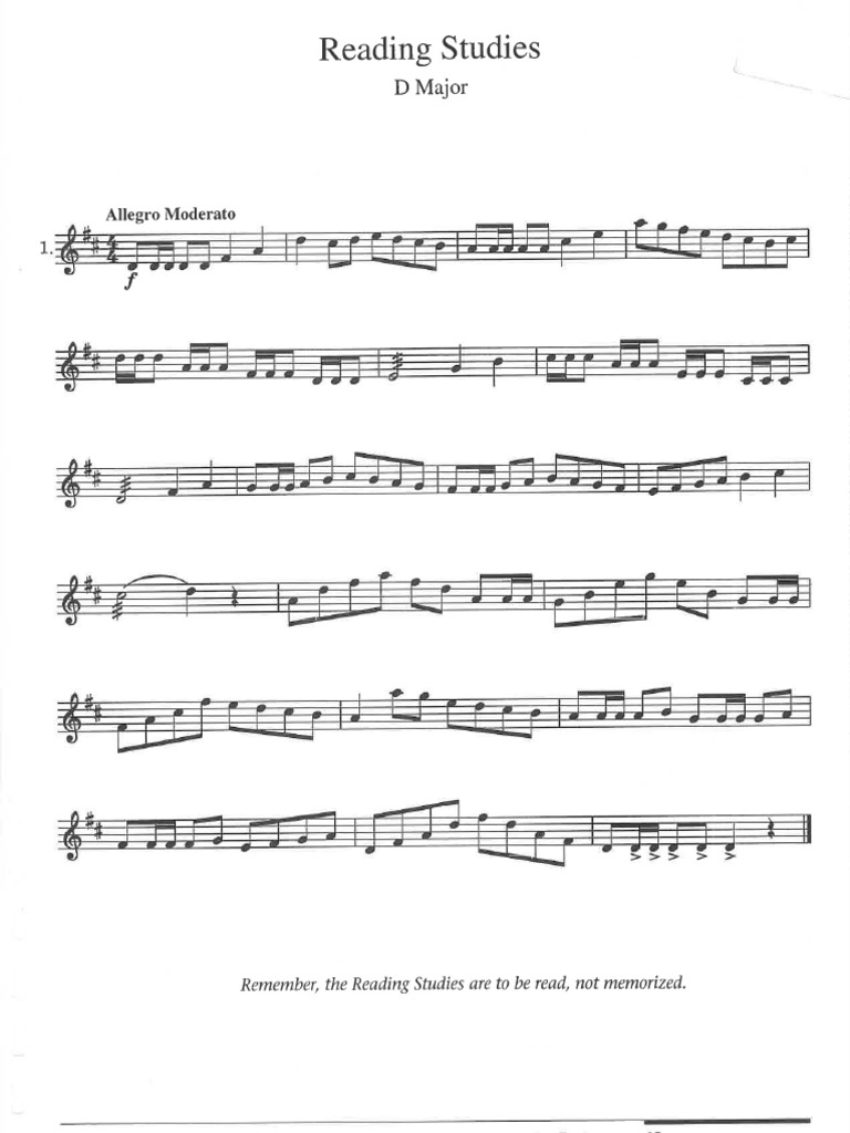D Major Mallet Study | PDF