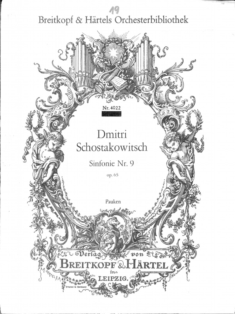 19 Shostakovich, Dmitry - Symphony No.9, Op.70 - Timp | PDF