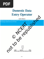 Domestic Data Entry Operator: (Job Role) | PDF | Vocational Education ...