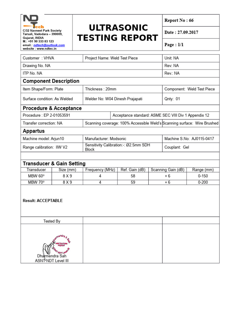 66 - UT Report W04 | PDF