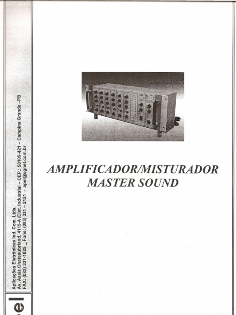 Amplificador Master-Sound 240 Watts | PDF