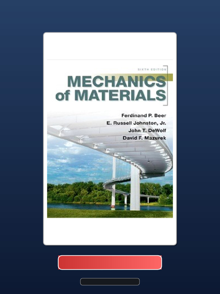 Mechanics of Materials 6th Edition Full Download | PDF | Multiple Choice | Stress (Mechanics)
