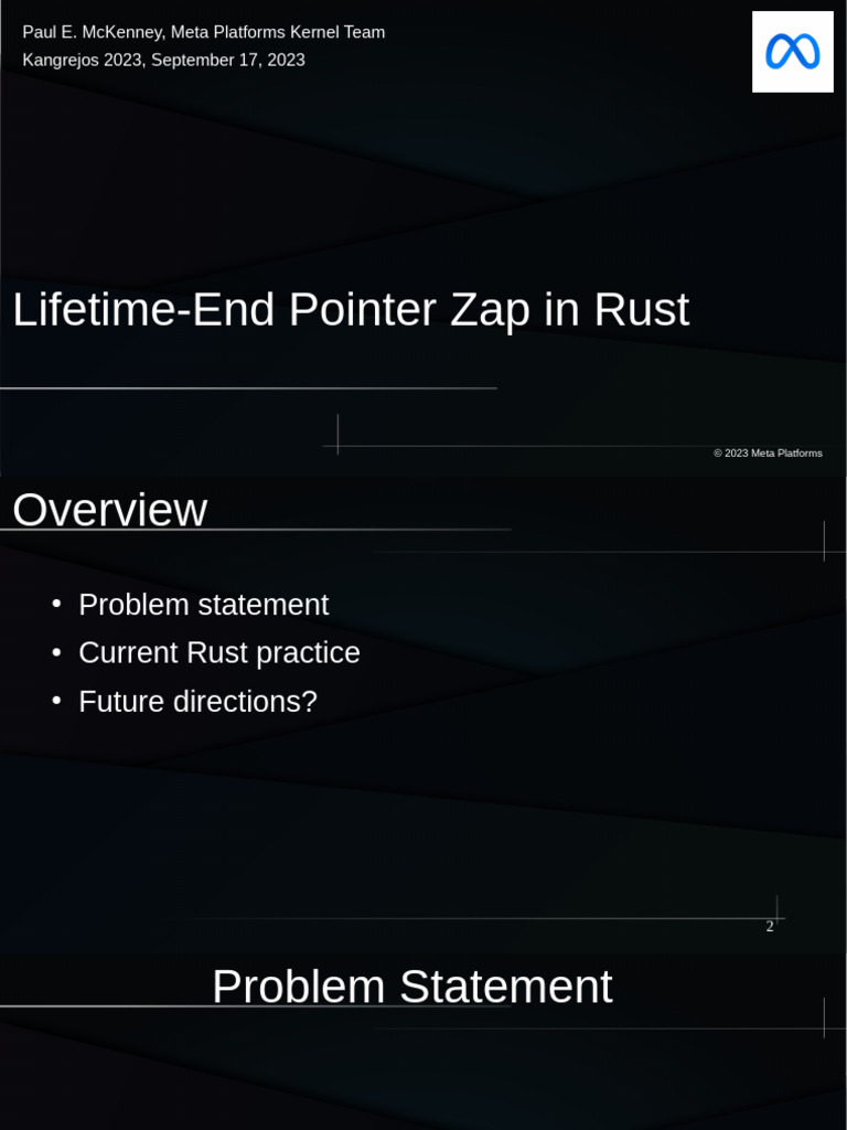 Lifetime-End Pointer Zap in Rust | PDF | Pointer (Computer Programming) | C++