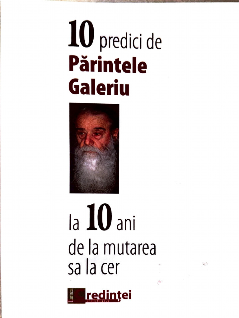 10 Predici de La Parintele Galeriu | PDF