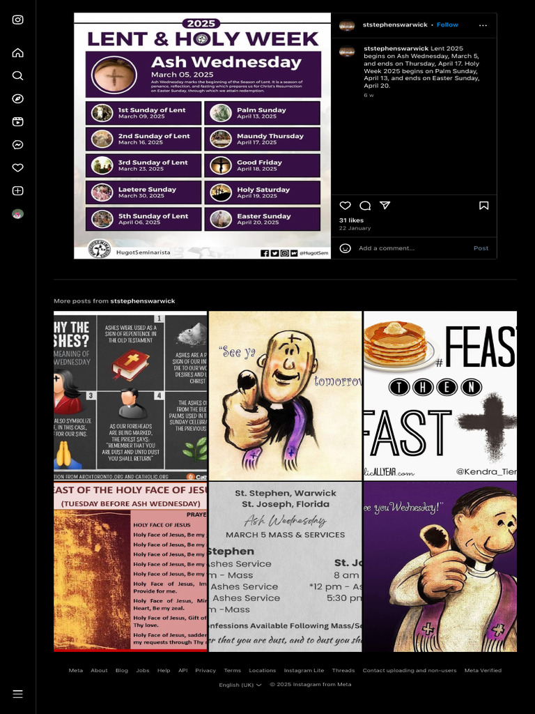 ST Stephens Warwick Lent 2025 | PDF
