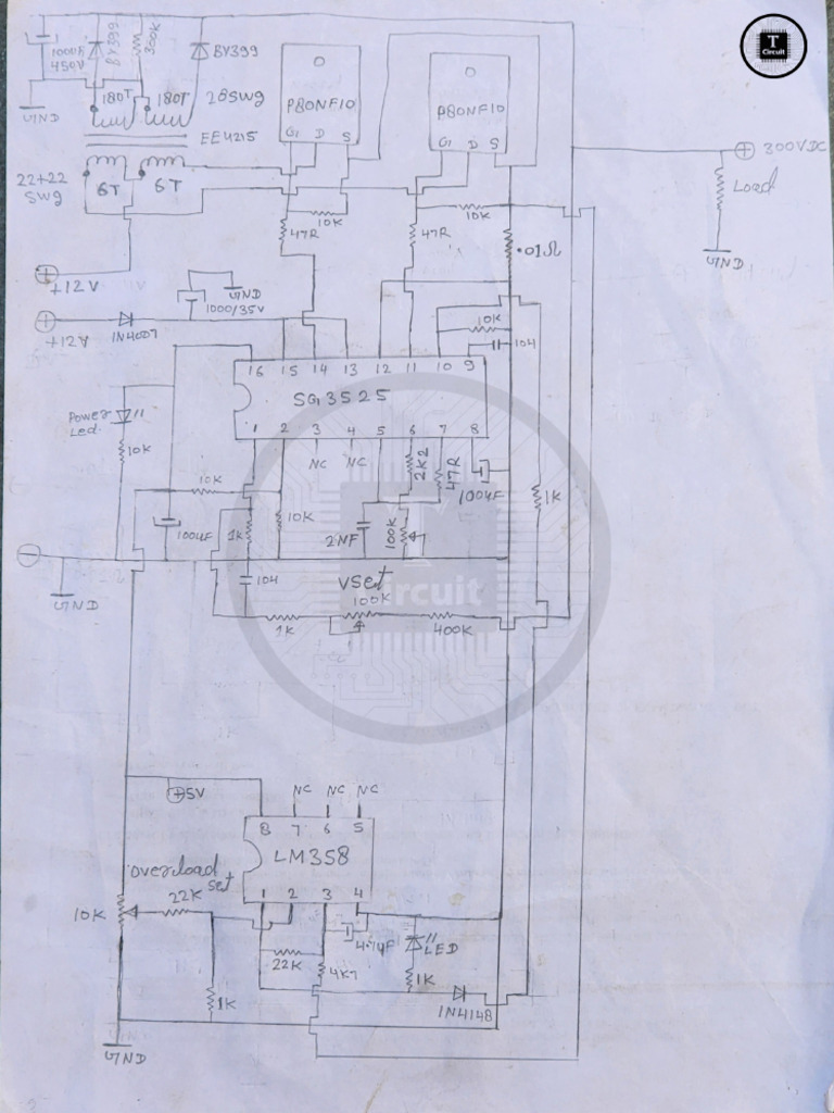 12V To 300V DC To DC Converter CIRCUIT DIAGRAM | PDF