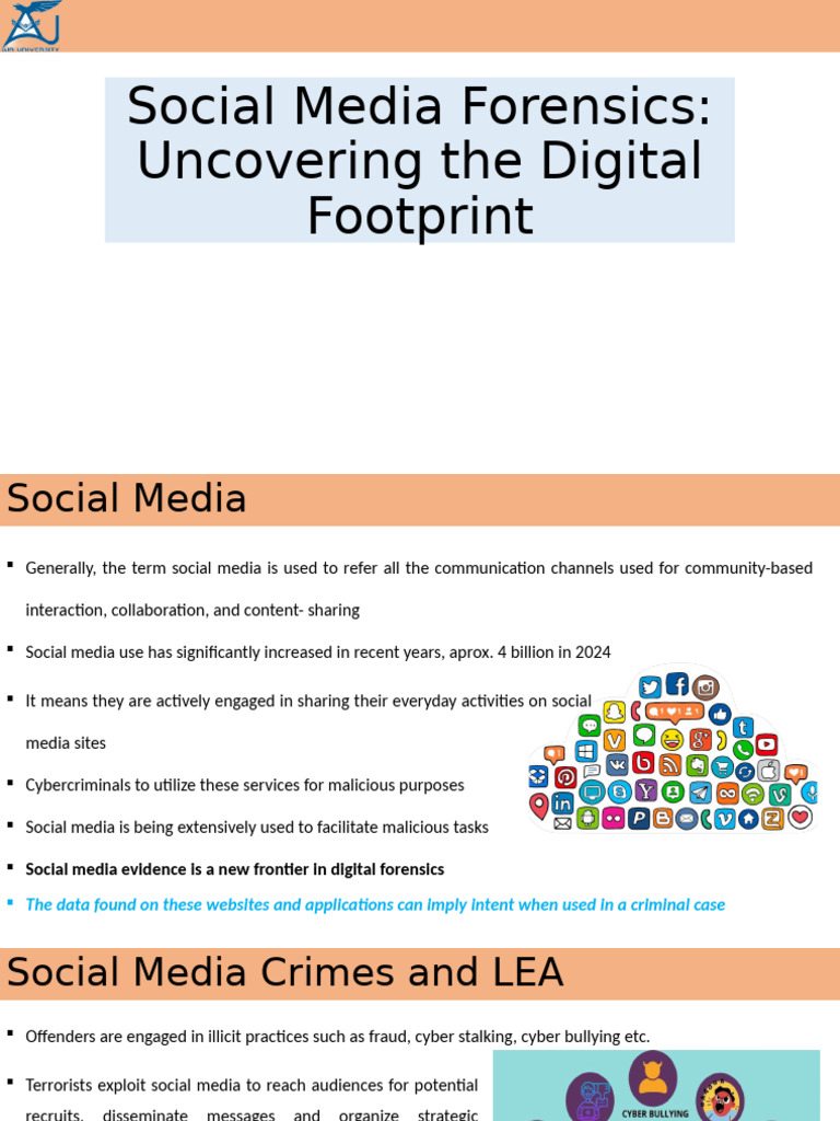 Social Media Forensics Overview | PDF | Social Media | Popular Culture ...