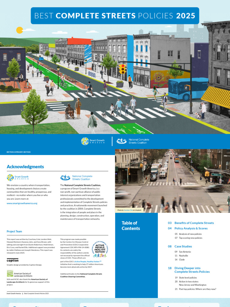 Top Complete Streets Policies 2025 | PDF | Transport | Urban Planning