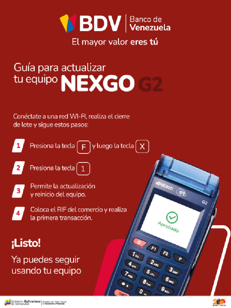 Guia Equipo Nexgo G2 NEW | PDF