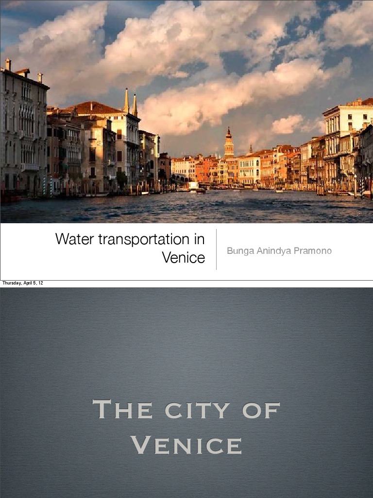 Venice Water Transport System | PDF | Venice | Industries