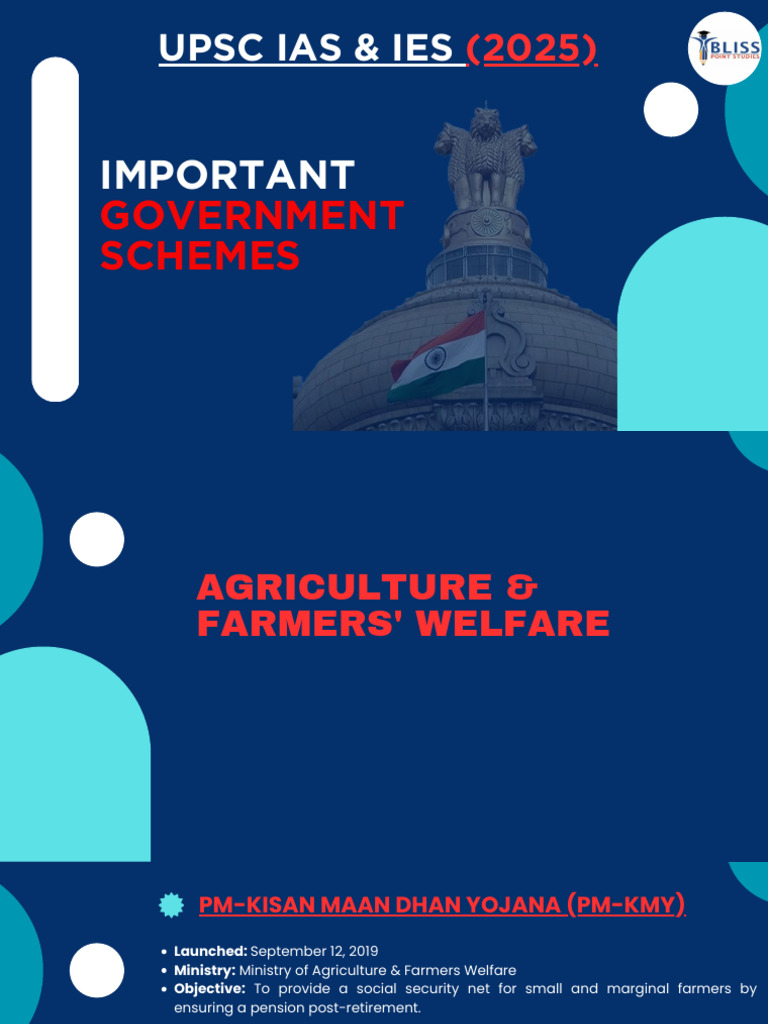 Key Government Schemes for Farmers 2025 | PDF | Economies
