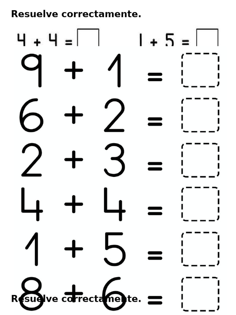 Flash Cards Sumas y Restas | PDF