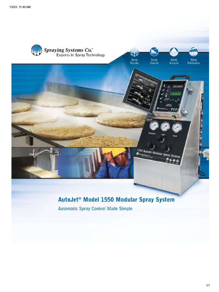 Autojet Model 1550 Modular Spray System | PDF