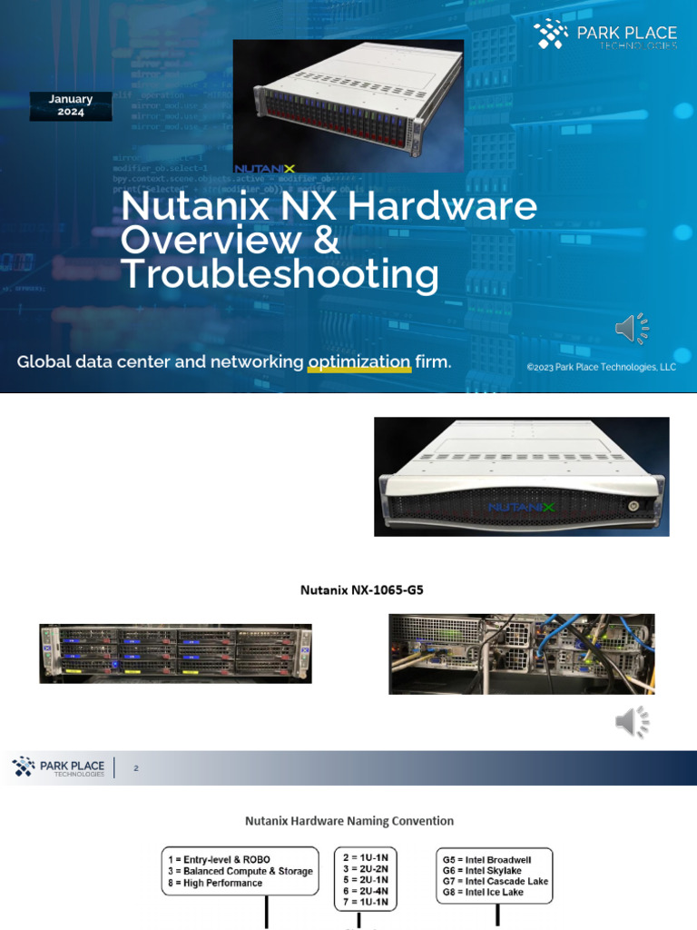 Nutanix NX Hardware Overview & Issues | PDF | Computer Architecture ...