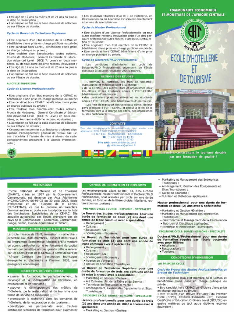Depliant Eht Cemac | PDF
