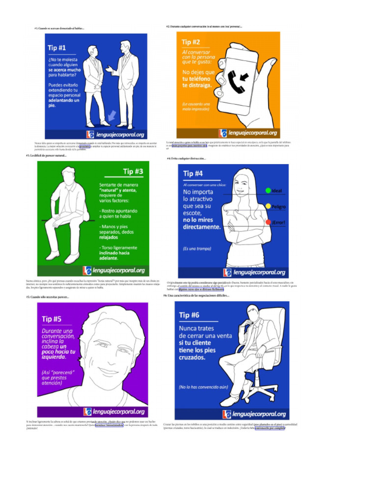 Estrategias de Lenguaje Corporal | PDF