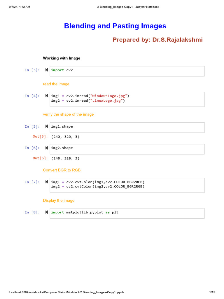 2 Blending - Images - Jupyter Notebook | PDF | Digital Signal ...