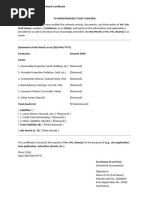 Net Worth Certificate Format by CA | PDF