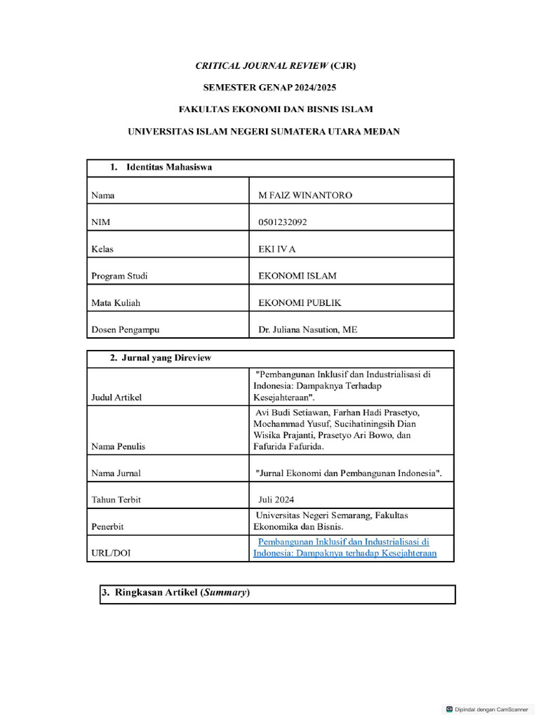 CJR M Faiz Winantoro | PDF