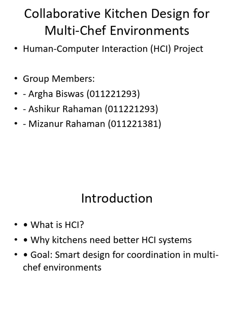 HCI Project Presentation | PDF | Human–Computer Interaction | Usability